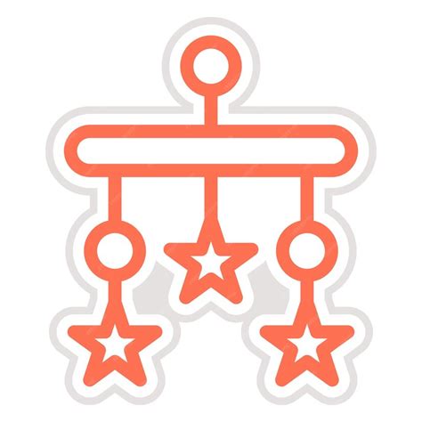 Premium Vector Crib Toy Vector Icon Design Illustration