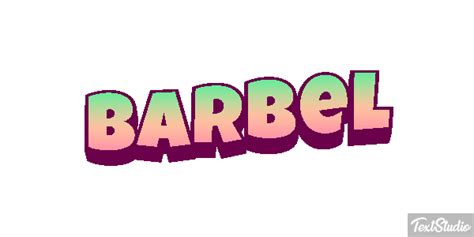 Barbel Name Animated  Logo Designs