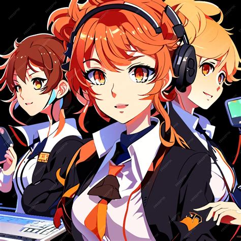 Premium Vector Call Centre Anime Vector Illustration
