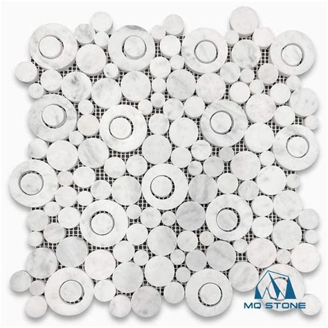 Marble Circle Bubble Mosaic Tile Chinas Leading Stone Supplier Mq Stone