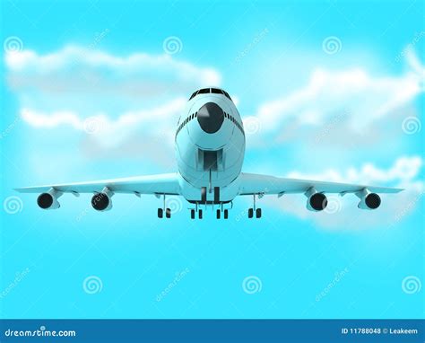 Boeing Passanger Plane Stock Illustration Illustration Of Plane 11788048