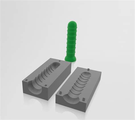 Download Stl File Ribbed Dildo With Mold • 3d Printer Object ・ Cults