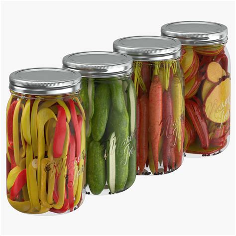 3d Pickling Jars Model Turbosquid 1303388