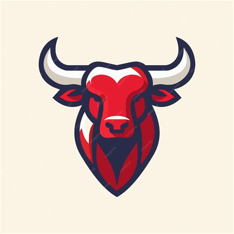 Red Bull Head Logo Design Template Premium Ai Generated Vector