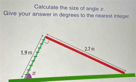 solved calculate the size of angle x give your answer in degrees to