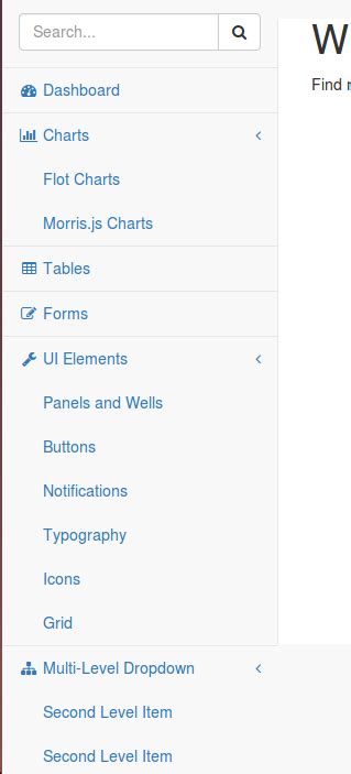 Sidebar Menu Not Collapsehide Bootstrap Sb Admin 2 Ruby On Rails Stack Overflow