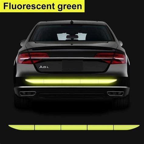5pcs Car Sticker Reflective Warning Safety Tape Anti Collision Warning Reflective Sticker For