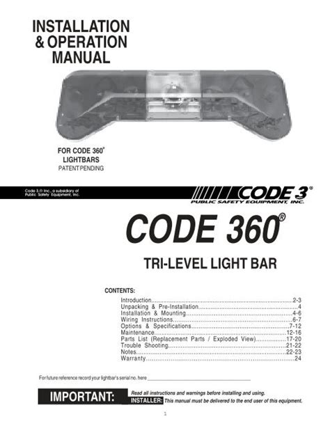 Code Lightbar Parts Americanwarmoms Org