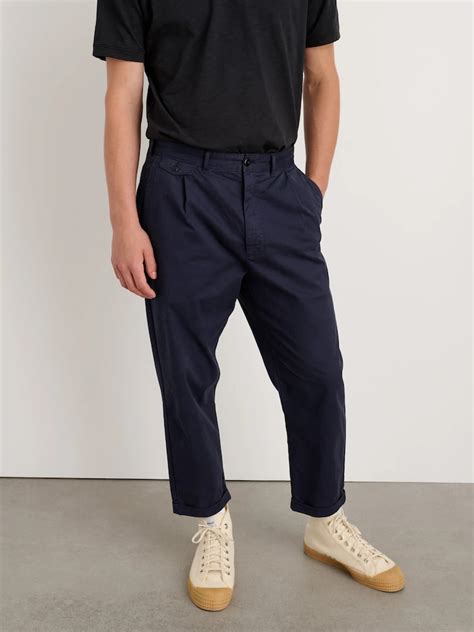 Alex Mill Standard Pleated Pants In Chino Dark Navy│삼성물산 온라인몰 Ssf Shop
