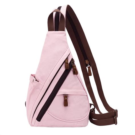 Kl928 Canvas Sling Bag For Women Sling Backpack Crossbody Shoulder Bag