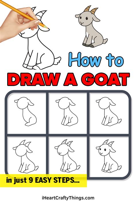 How To Draw A Goat Step By Step How To Draw A Goat Easy Step By