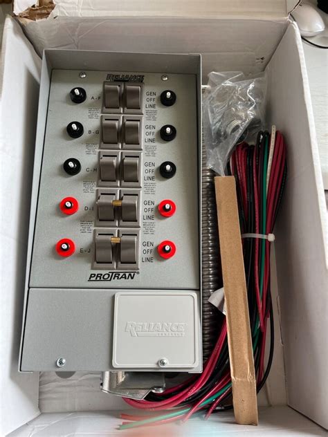 Reliance Controls 31410CRK Pro/Tran 10-Circuit 30 Amp Generator Transfer Switch 851890000737 | eBay