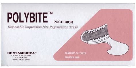 Polybite Tray Posterior 50bx 14510