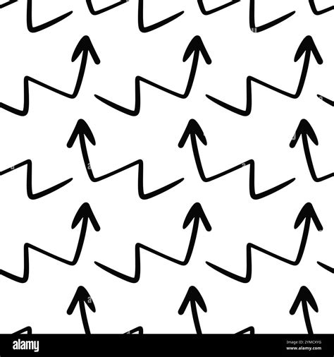 Scrapbook Arrows Seamless Pattern Cute Background Stock Vector Image