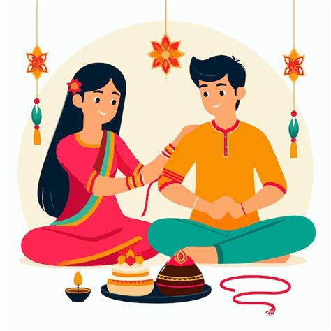 Happy Raksha Badhan Premium Ai Generated Vector