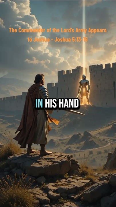 The Commander Of The Lords Army Appears To Joshua Joshua 5 13 15