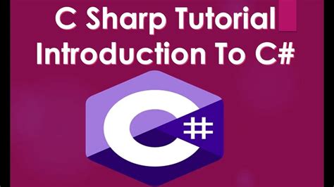 C Tutorial C Sharp Tutorial Introduction To C
