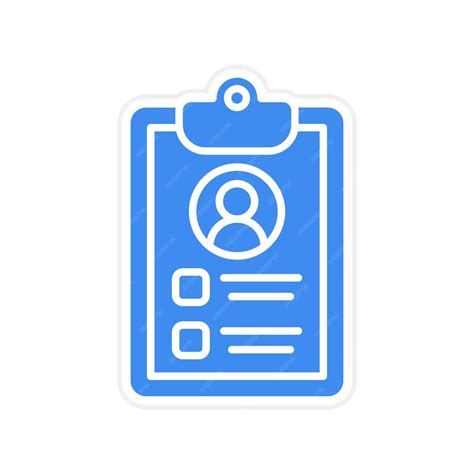 Premium Vector Patient Pofile Icon Vector Image Can Be Used For Health Checkup