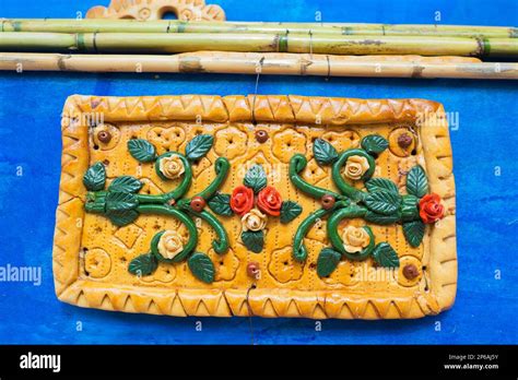 Traditional Easter Decoration From Reed And Bread Dough Is Installed On