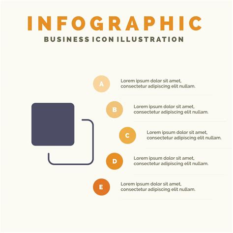 Four Media Quadruple Stack Solid Icon Infographics 5 Steps Presentation