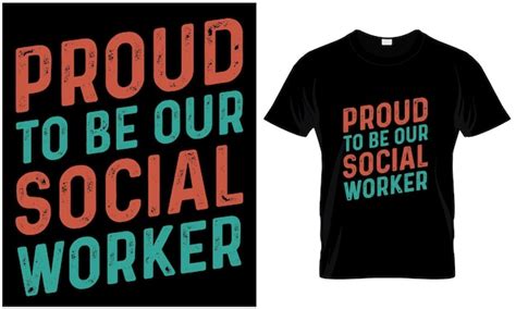 Vetor De Design De Camiseta De Assistente Social Vetor Premium