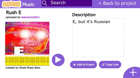 A Section Of The Website For Music For Projects Discuss Scratch