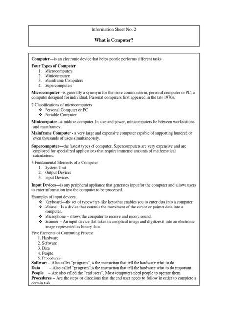 2nd Meeting Prelimintroduction To Computing Pdf Printer Computing