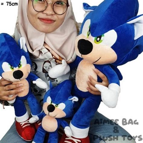 Jual Boneka Sonic The Hedgehog Jumbo Tinggi 75cm Sonic Biru
