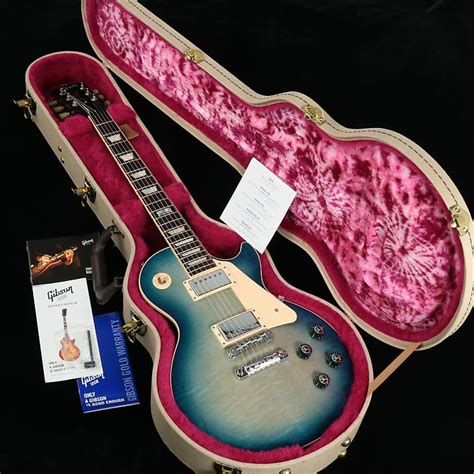 Gibson Usa Les Paul Peace Tranquility Blue Burst Reverb Australia