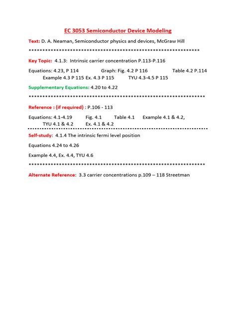 Intrinsiccarrier Concentration 1 Pdf
