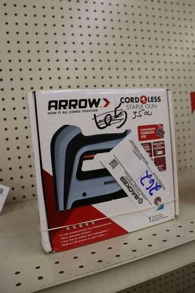 Arrow Battery Operated Hand Stapler Backes Commercial Auctioneers