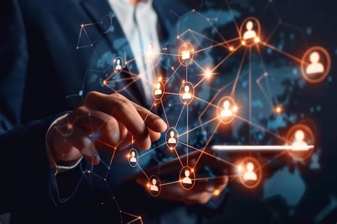 Crm Customer Relationship Management Concept Businessman Using Digital