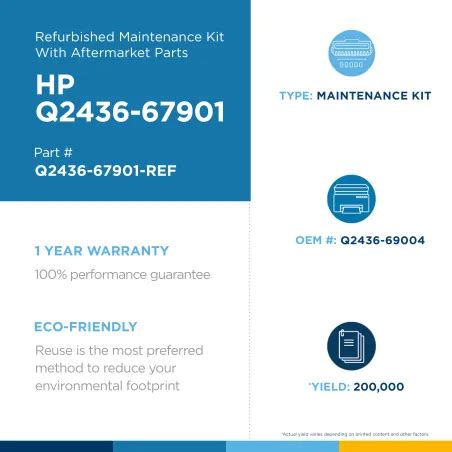 Hp Q2436 69004 Remanufactured Part Clover Imaging Usa