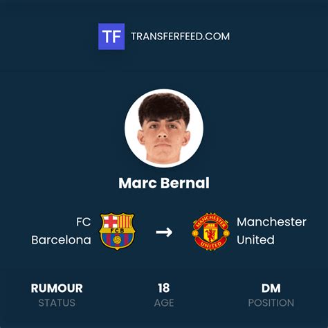 Marc Bernal Transfer From Fc Barcelona To Manchester United Transferfeed