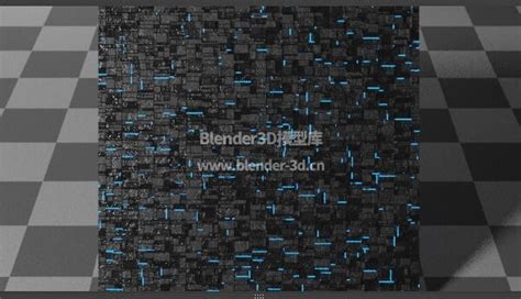 程序性科幻破旧矩阵硬表面外壳贴图 Blender材质球纹理贴图模型下载 Blender3d模型库