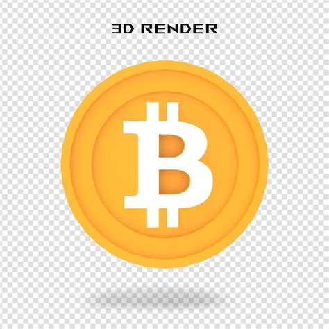 Premium Psd Bitcoin 3d Rendering