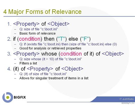 Fun Thoughts On Relevance Content Authoring Bigfix Forum