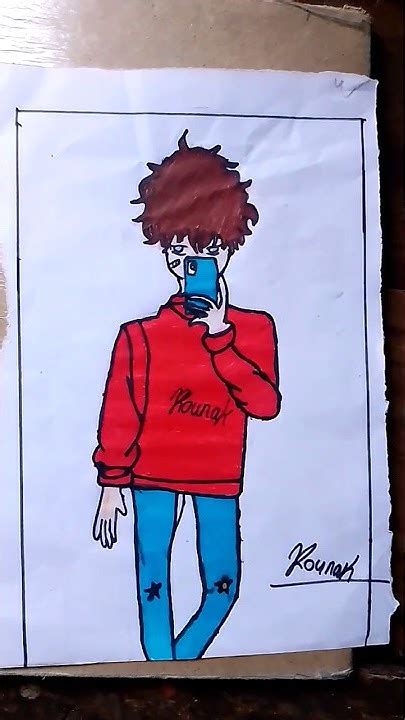 How To Draw Enemy Boy 🔥😘🤙art Shorts Viralshorts 🤙 Youtube