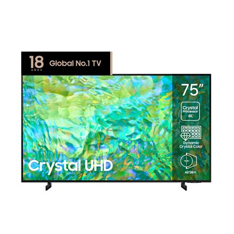 Smart Tv Samsung De 75 Crystal Uhd 4k Un75cu8000 Jumbo