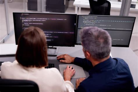 Extreme Programming A Mature Pair Programming Software Stock Image