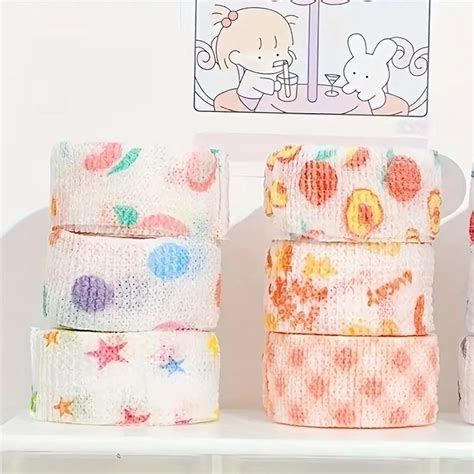 Cute Printed Self Adhesive Elastic Bandage Colorful Sports Wrap Tape
