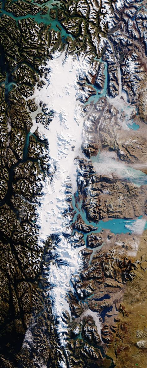 Mapa Del Campo De Hielo Patagónico Sur Galería De Mapas