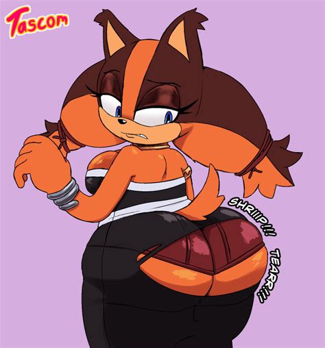 Rule 34 Big Ass Dress Female Furry Sega Sonic Series Sonic Boom Sticks The Badger Tascom