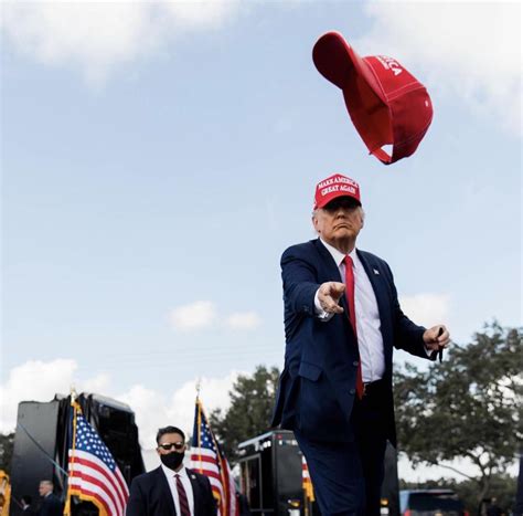 Psbattle Donald Trump Throwing A Maga Hat Scrolller