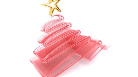 Glass Scribble Christmas Tree Wallpaper