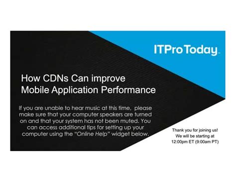 how cdns can improve mobile application performance ppt