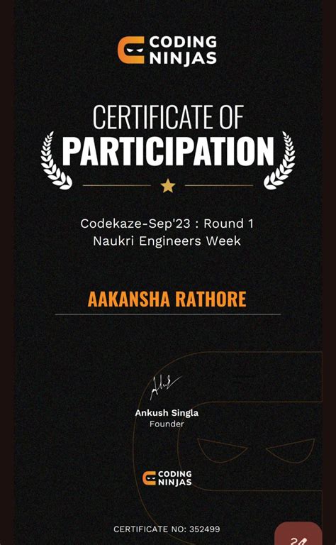 Aakansha Rathore On Linkedin Codekaze Codingninjas