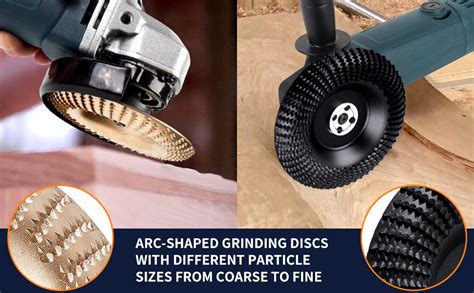 5pcs Angle Grinder Wood Carving Disc Polishing Wheel Pad Sanding Disc