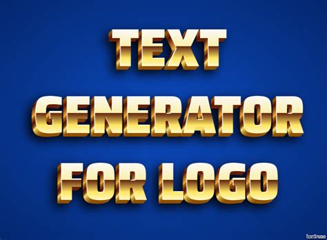 Text Generator For Logo Text Effect And Logo Design Font