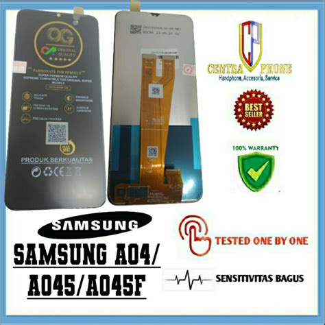 Jual Lcd Samsung A04 A045 A045f Black Og Super Shopee Indonesia